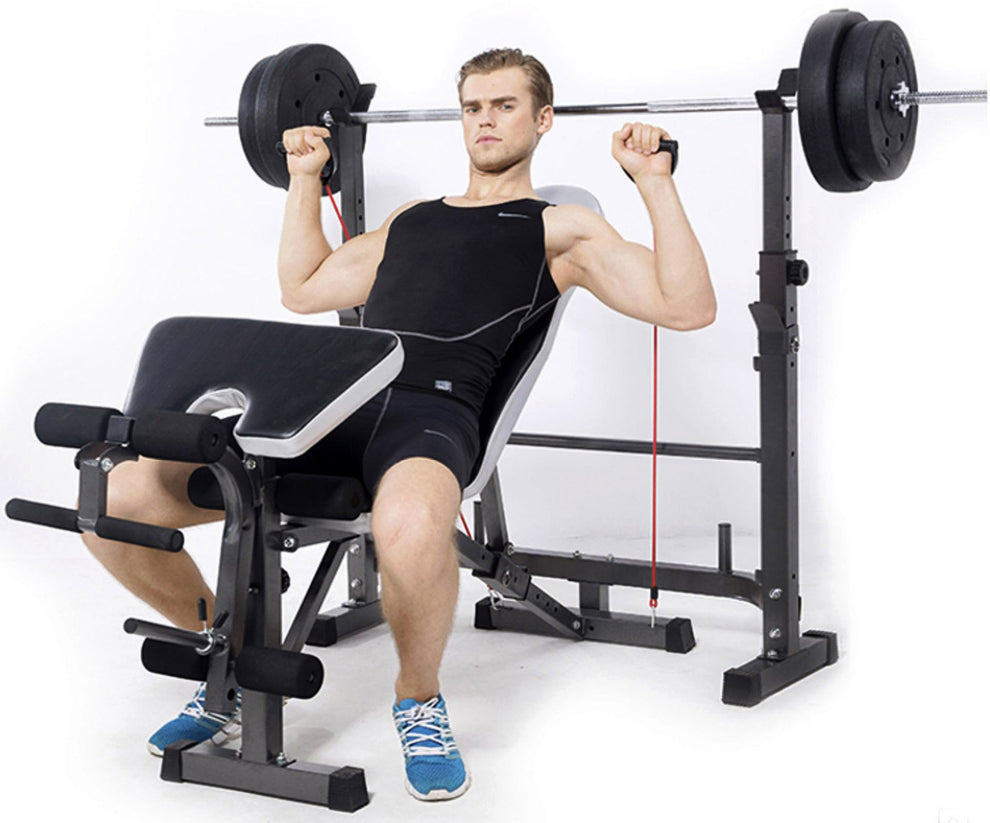 Ultimate 5 In 1 Multi-Station Weight Bench Press Home Gym Fitness Equi